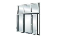 China ODM Aluminium Swing Window Matt Black With Fiberglass Flyscreen for sale