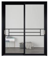 China AGK Exterior Aluminum Glass Swing Door Tempered Glazed For Toilet for sale