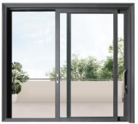 China AGK Exterior Aluminum Glass Swing Door Tempered Glazed For Toilet for sale