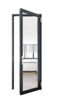 China AGK Exterior Aluminum Glass Swing Door Tempered Glazed For Toilet for sale