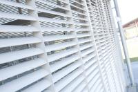 China Ultra Silver Aluminum Sunshield Louvres ,  Sunshade Fixed Aluminium louvres for sale