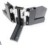 China Outswing Casement Aluminium Single Swing Window With Steel Screen for sale