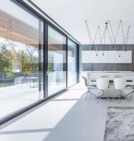 China Patio Aluminium Lift And Slide Doors Anodizing With Fiberglass Flyscreen for sale