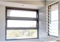 China Silver Anodized Frame Aluminum Awning Windows Horizontal Tilt And Swing for sale