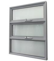 China Silver Anodized Frame Aluminum Awning Windows Horizontal Tilt And Swing for sale
