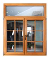 China KLUK Aluminium Swing Windows , Double Swing Out Windows With Grill And Mesh for sale