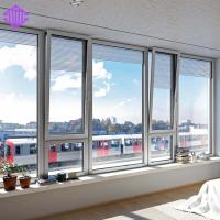 China Double Glazed Aluminium Tilt And Turn Windows Anodized With Gold Handles ISO9001 for sale