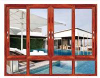China Powder Coated Aluminium Sliding Windows Vertical Magnetic Screen for sale