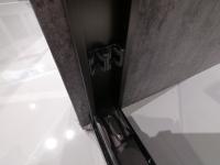 China Collision Avoidance Design Aluminum Bathroom Doors Frosted Glass ISO9001 for sale