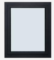 China Triple Glazed Tilt And Turn Windows Black Aluminium Framed Impact Glass for sale