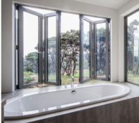 China Watertight Insulated Aluminium Sliding Folding Windows , Internal Bifold Windows for sale