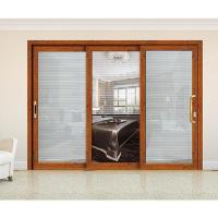 China Thermal Break Aluminum Sliding Doors , Three Track Sliding Doors With Aluminum Frame for sale
