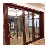 China Thermal Break Aluminum Sliding Doors , Three Track Sliding Doors With Aluminum Frame for sale