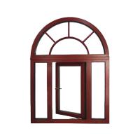 China Round Top Aluminium Sliding Windows For Balcony Reflective Glazed Soundproof for sale