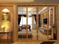 China Golden Surface Aluminum Sliding Doors , Large Aluminium Sliding Doors ISO14001 for sale