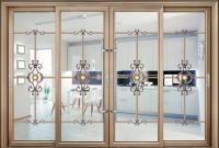 China Golden Surface Aluminum Sliding Doors , Large Aluminium Sliding Doors ISO14001 for sale