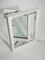 China White Aluminium Swing Window Hidden Frame Structure Glass 5mm-12mm Thickness for sale