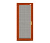 China Hollow Glass  Aluminium Glass Swing Door , Aluminium Mosquito Mesh Door for sale