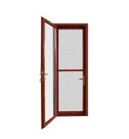 China Hollow Glass  Aluminium Glass Swing Door , Aluminium Mosquito Mesh Door for sale