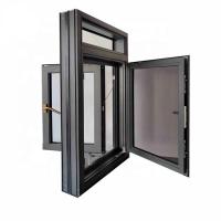 China ODM Aluminium Tilt And Turn Windows Tempered Glass With Aluminium Security Mesh for sale
