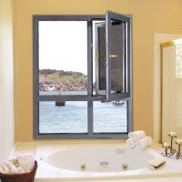 China ODM Aluminium Tilt And Turn Windows Tempered Glass With Aluminium Security Mesh for sale