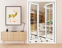 China Flush Threshold Aluminum Swing Doors , Anodized Left Hand Inswing French Door for sale