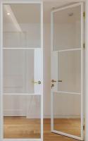 China Flush Threshold Aluminum Swing Doors , Anodized Left Hand Inswing French Door for sale