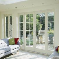 China Flush Threshold Aluminum Swing Doors , Anodized Left Hand Inswing French Door for sale