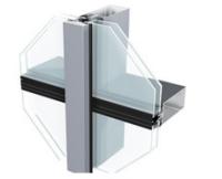 China Unitized Glass Curtain Walls System Waterproof Exterior Aluminium Frame Structural Design for sale