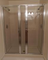 China Sliding Glass Aluminum Bathroom Doors Lightning Protection With Fibergalss Flys for sale
