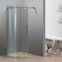 China ODM Frameless Sliding Glass Shower Doors Ultra Silver ISO14001 Approved for sale