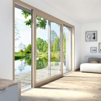 China Patio Aluminium Sliding Door For Balcony Fluorocarbon ISO9001 for sale