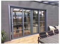 China Electrophoresis Exterior Aluminum Sliding Doors Soundproof Toughened Glazed for sale
