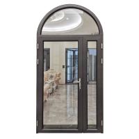 China Round Arched Top Aluminum Casement Doors , Retro Exterior Doors With Hinge for sale
