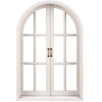 China Round Arched Top Aluminum Casement Doors , Retro Exterior Doors With Hinge for sale