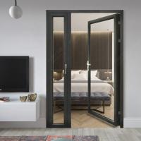 China Lightning Protection Aluminium Casement Doors , Double Glazed French Doors for sale