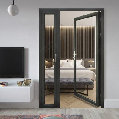 China Lightning Protection Aluminium Casement Doors , Double Glazed French Doors for sale