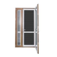 China Apartment Aluminium Casement Doors Double Sided With Fiberglass Flyscreen for sale