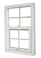 China Energy Saving Aluminium Vertical Sliding Sash Windows , 2 Track Sliding Window for sale