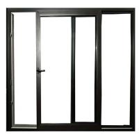 China OEM 2 Track Aluminium Sliding Window , Tempered Glass Sliding Window for sale