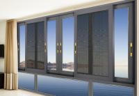 China Horizontal Aluminium Sliding Windows Tinted Glass With Fiberglass Flyscreen for sale