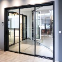 China Minimalism Three Track Aluminum Sliding Doors With Electronic Lock for sale