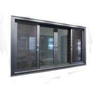 China Interior Double Glazed 6063 Aluminium Sliding Windows With Two Track for sale