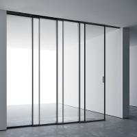 China Deep Grey Aluminium Sliding Internal Door Crimsafe Mesh For Apartment for sale