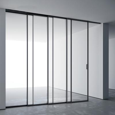 China Deep Grey Aluminium Sliding Internal Door Crimsafe Mesh For Apartment for sale