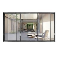 China Sound Proof Sliding Aluminum Framed Glass Door For Home Australian Standard for sale