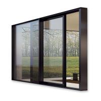 China Residential Exterior Insulated Aluminum Sliding Glass Door Matt Black for sale