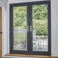 China Modern 2.0mm Thickness Aluminum French Door Double Swing Customized Size for sale