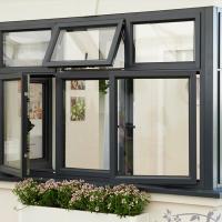 China Thermal Insulation Glass Aluminum Window Tempered Laminated Double Glazed for sale