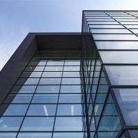 China Structural Visible Frame Glazing Aluminium Curtain Wall Facade 1.5mm Thickness for sale